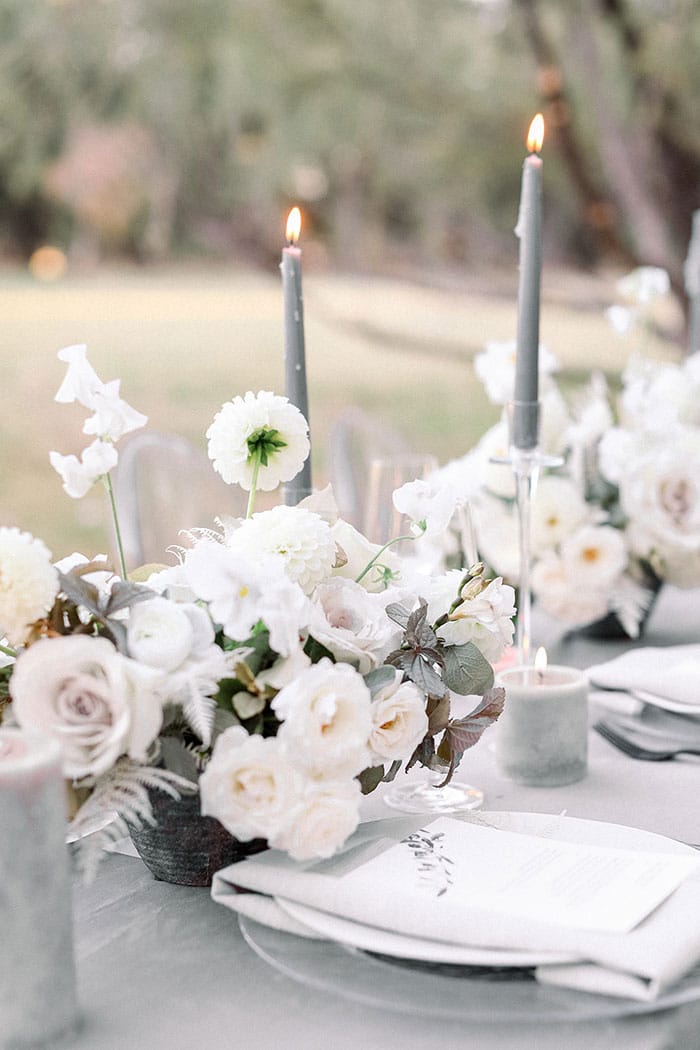 Gorgeous Gray Wedding Ideas Blend Modern Style and Organic Details ...