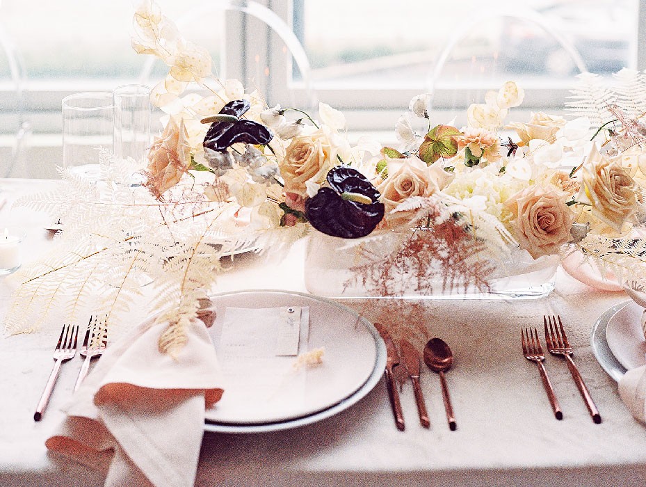 Gray and Illuminating Wedding Ideas with Chic Dried Flowers - Hey ...