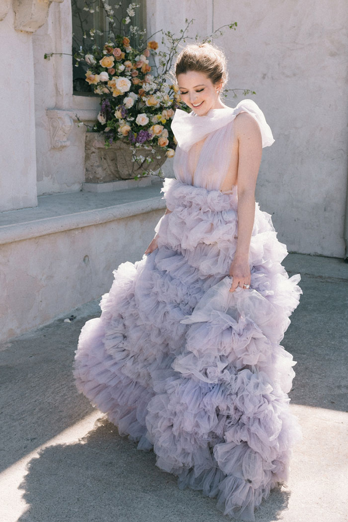 A Purple Wedding Dress makes Fairy Tale Event Design Dreams Come True ...