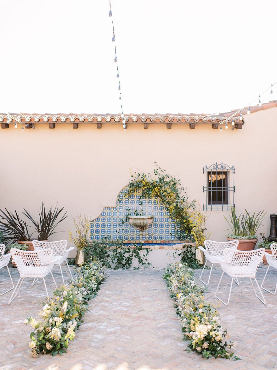 Blue and Yellow Mediterranean Wedding Inspired by Spanish Tile - Hey ...