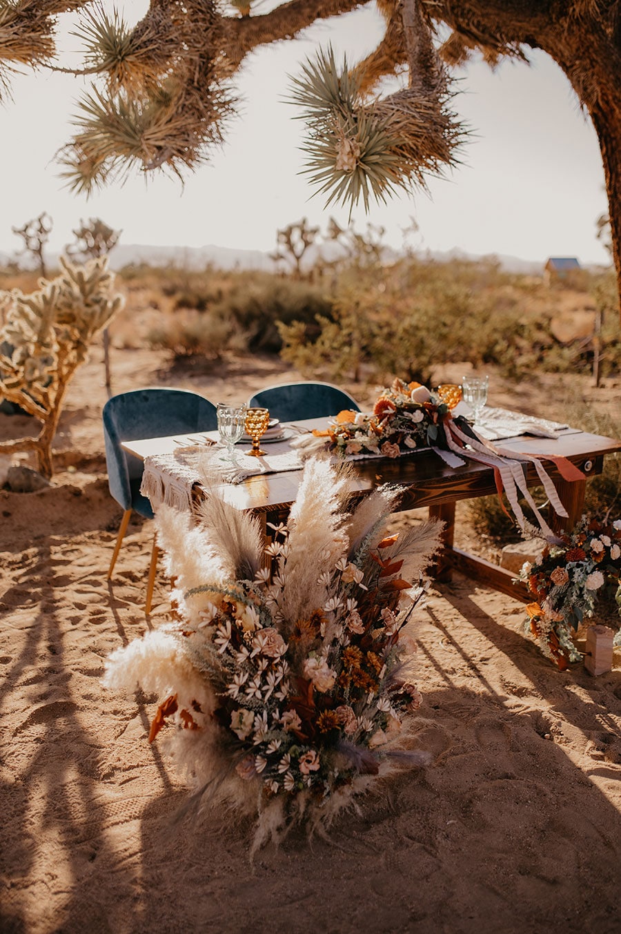 Desert Sage Bohemian Bridal Shoot in Joshua Tree - Hey Wedding Lady